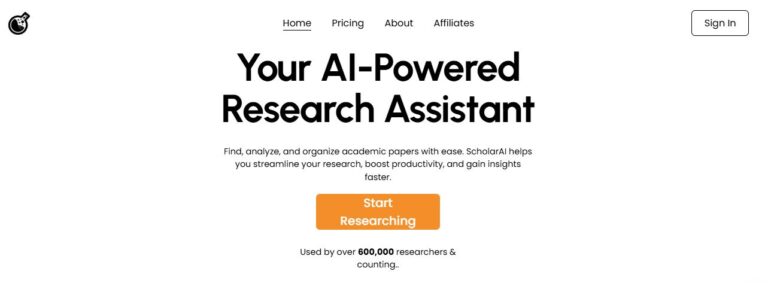 Scholar AI: The Ultimate Research Companion for Success!